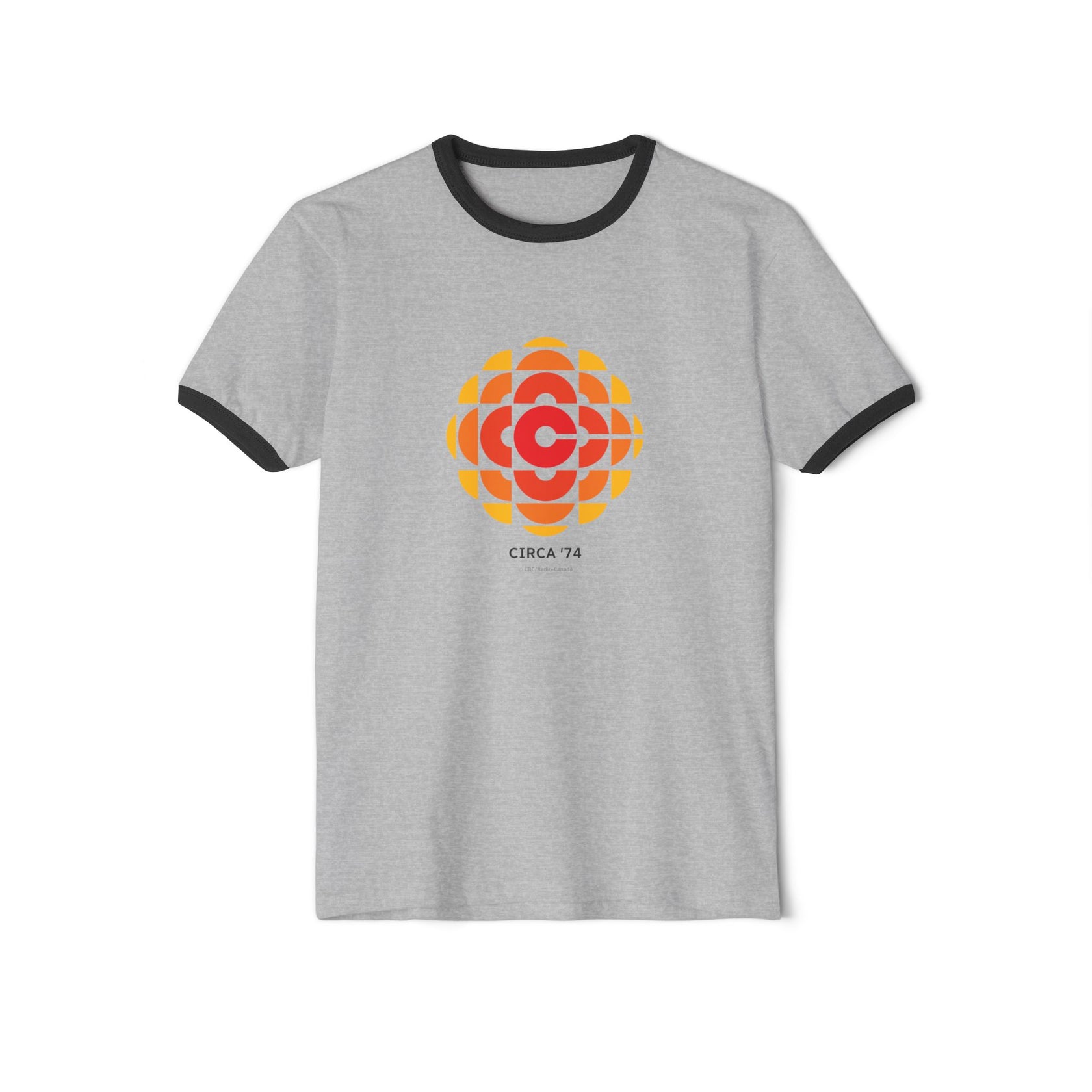 CBC 1974 Retro Logo Unisex Cotton Ringer T-Shirt – Canadian Faire