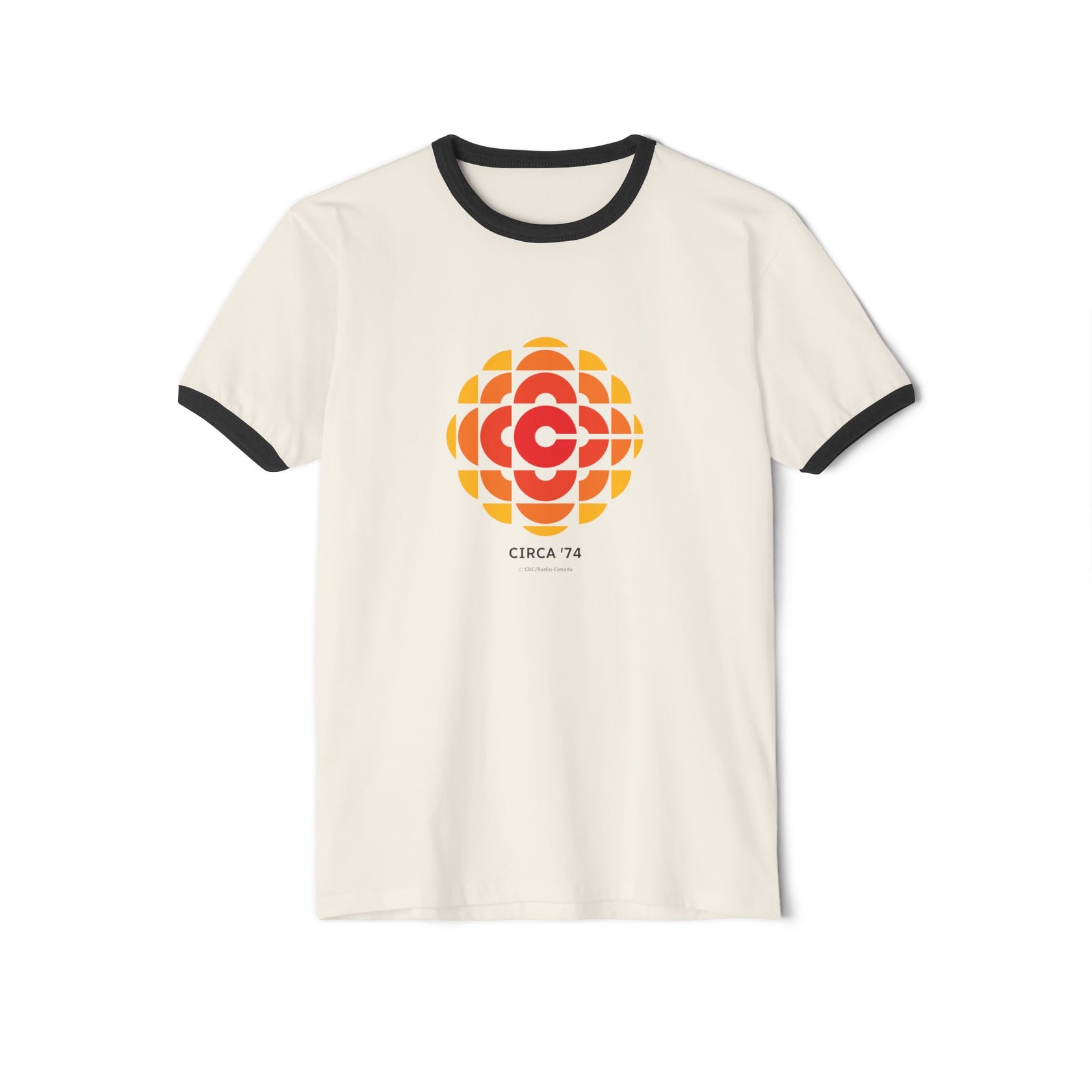 CBC 1974 Retro Logo Unisex Cotton Ringer T-Shirt – Canadian Faire