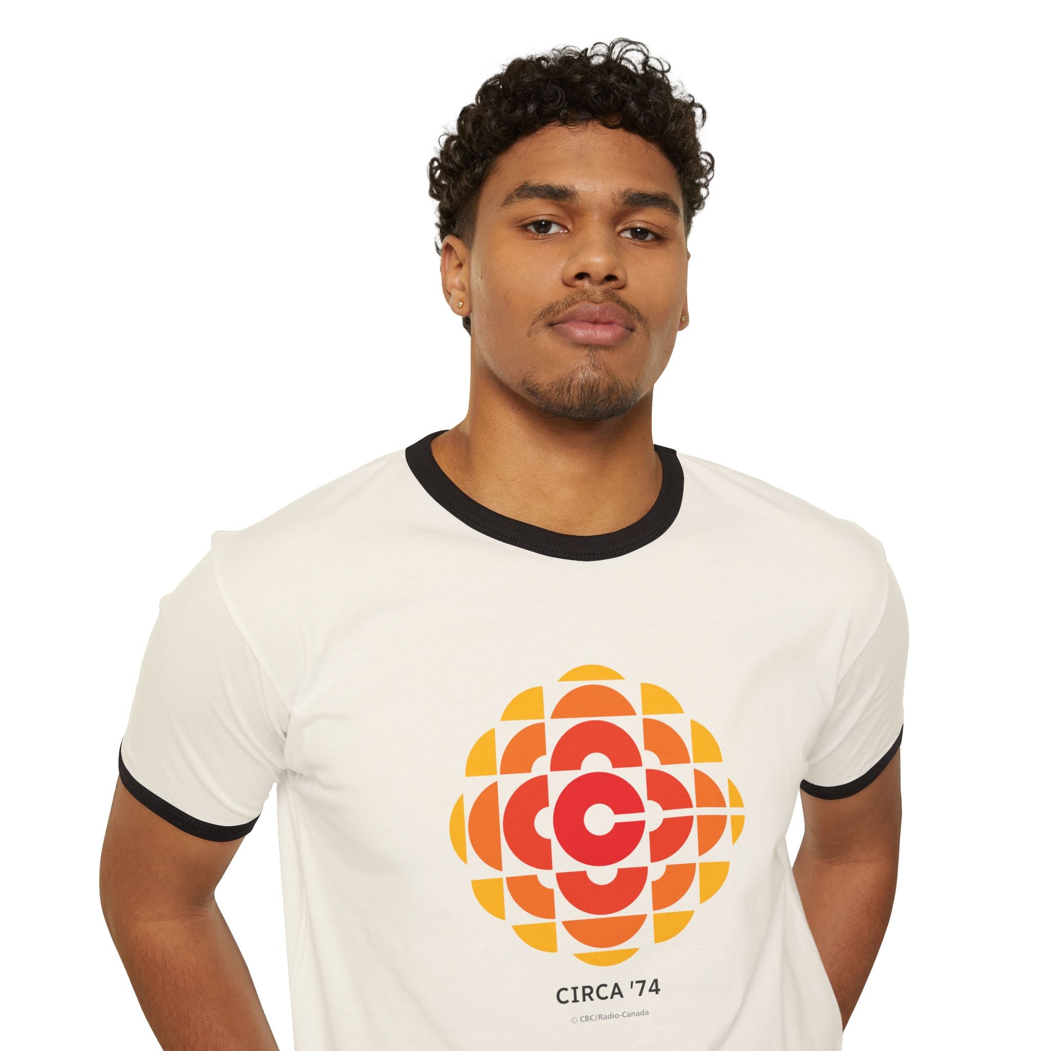 CBC 1974 Retro Logo Unisex Cotton Ringer T-Shirt – Canadian Faire