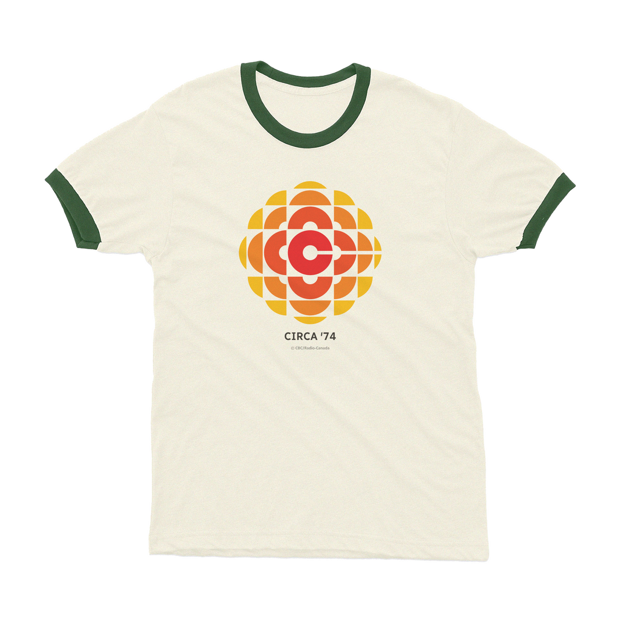 CBC 1974 Retro Logo Unisex Cotton Ringer T-Shirt – Canadian Faire